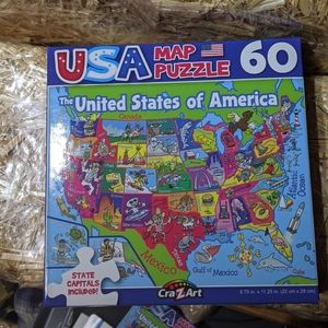Cra Z Art | Toys | Free With 4 Purchase Nib Us Puzzle Map | Poshmark